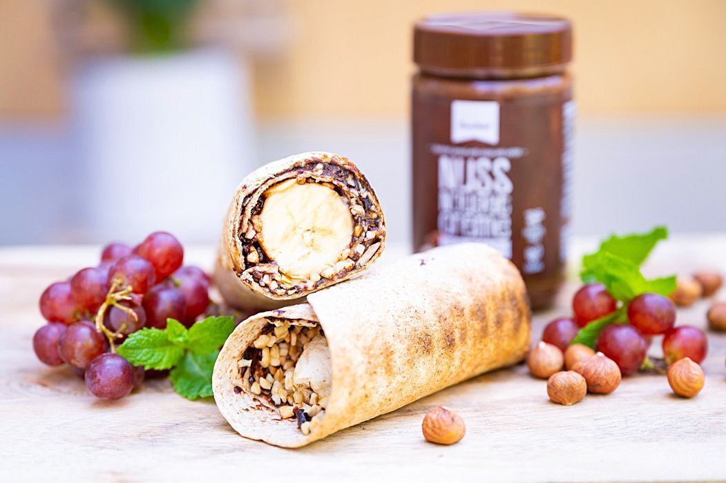 Nuss-Nougat-Bananen-Wrap vom Grill